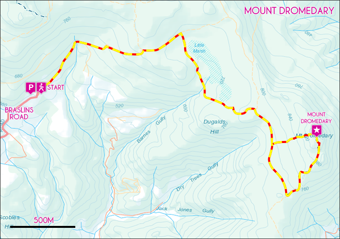 Mount Dromedary Map – TasTrails.com